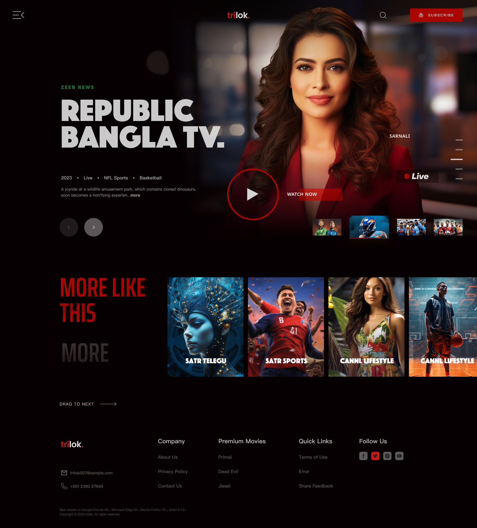 Trilok | OTT Platform Figma Template by WordPress-Studio | ThemeForest